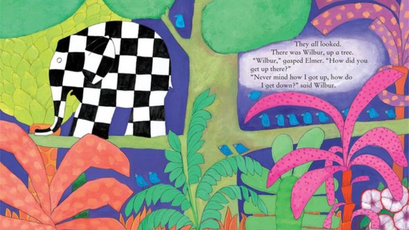 The evolution of Elmer the Patchwork Elephant - BBC News