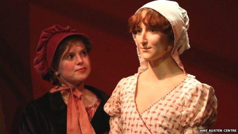 A waxwork of the 'real' Jane Austen is unveiled in Bath - BBC News