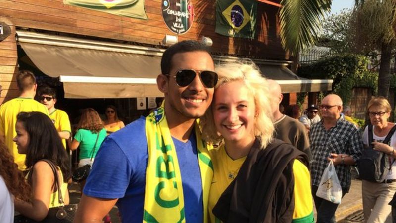 Merkel goes for goal with Germany at World Cup final - BBC News