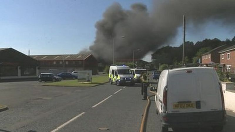 Second blaze breaks out at Carlisle recycling centre - BBC News