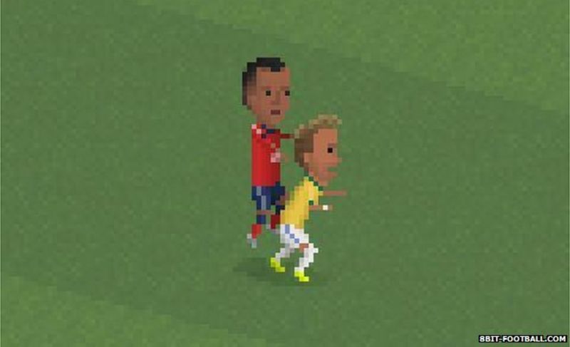 World Cup moments re-created in 8-bit art - BBC News