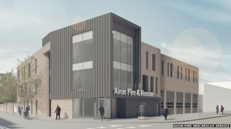 Avon Fire and Rescue unveil Bristol fire station plan - BBC News
