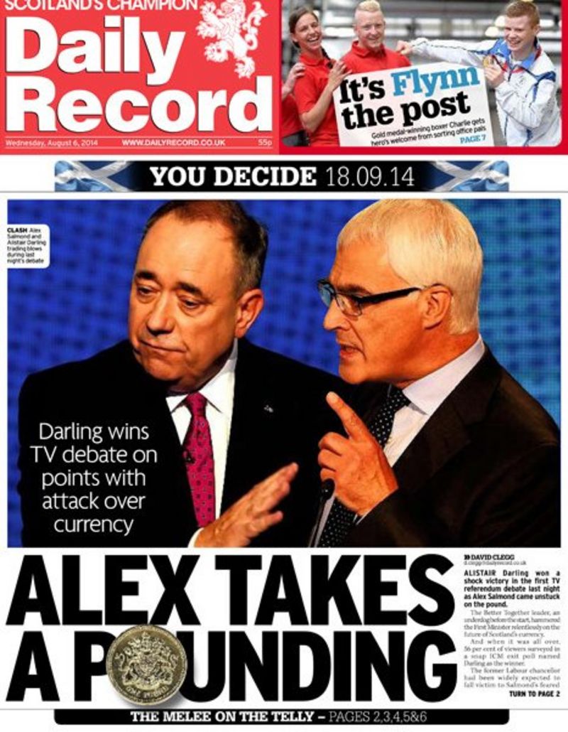 The front pages of Scotland's newspapers - BBC News