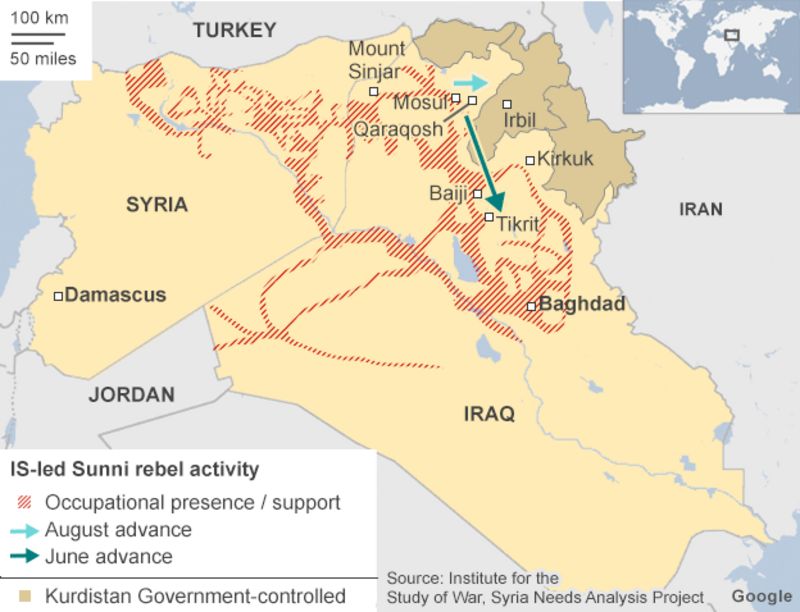 Timeline: How the Syria conflict has spread - BBC News