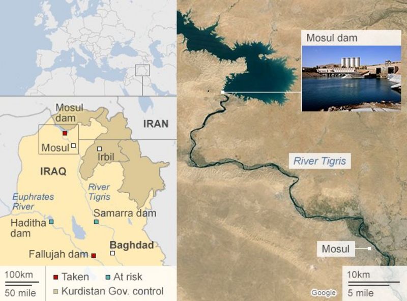 Mosul Dam: Why the battle for water matters in Iraq - BBC News
