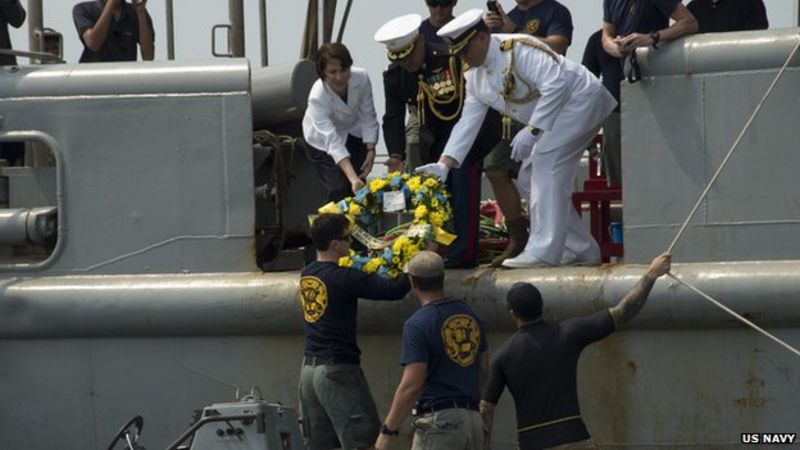 US Navy: USS Houston wreck found in Java Sea - BBC News