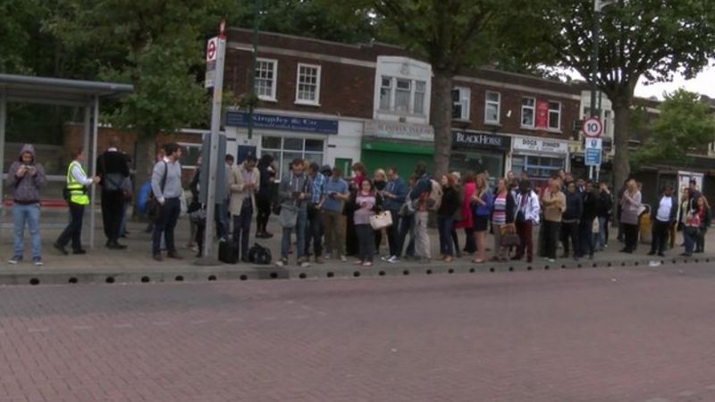 Central Line Tube passengers hit by Aslef strike - BBC News
