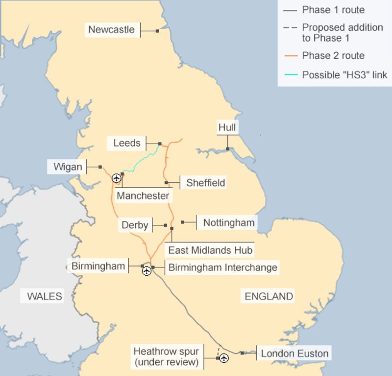 Five cities outline £15bn One North transport plan - BBC News