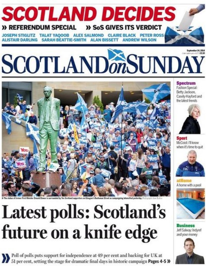 What the Scottish papers say - BBC News