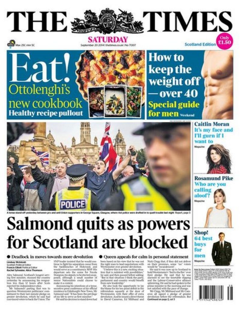 What the Scottish papers say - BBC News