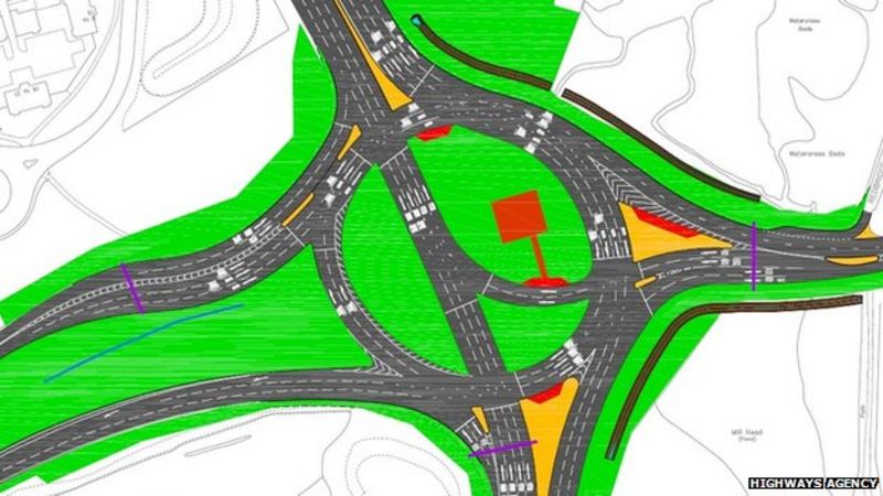 New carriageway plans for Basingstoke's M3 junction - BBC News