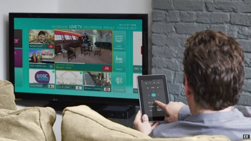 EE launches home TV service in UK - BBC News