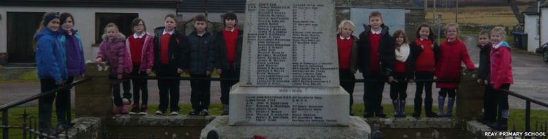 War stories: Reay School pupils honour lost heroes - BBC News
