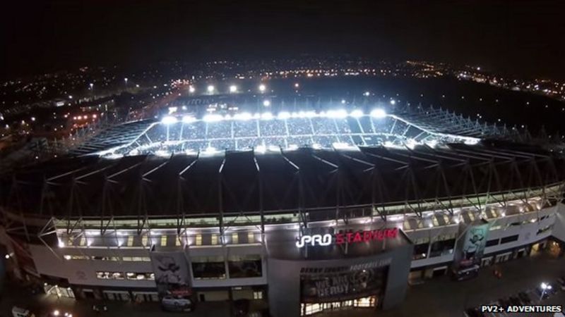 Football stadium drones put 'lives at risk' - BBC News