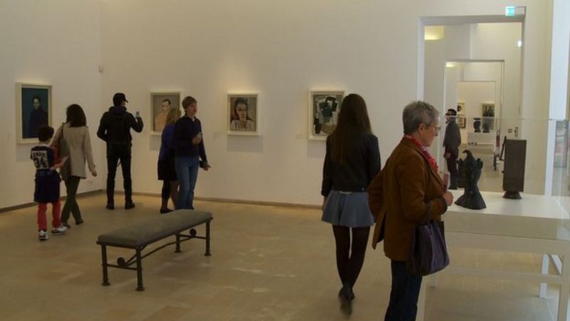 Picasso Museum reopens after five-year renovation - BBC News