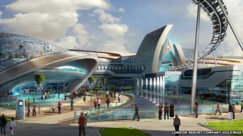 Paramount Pictures resort plans on display - BBC News