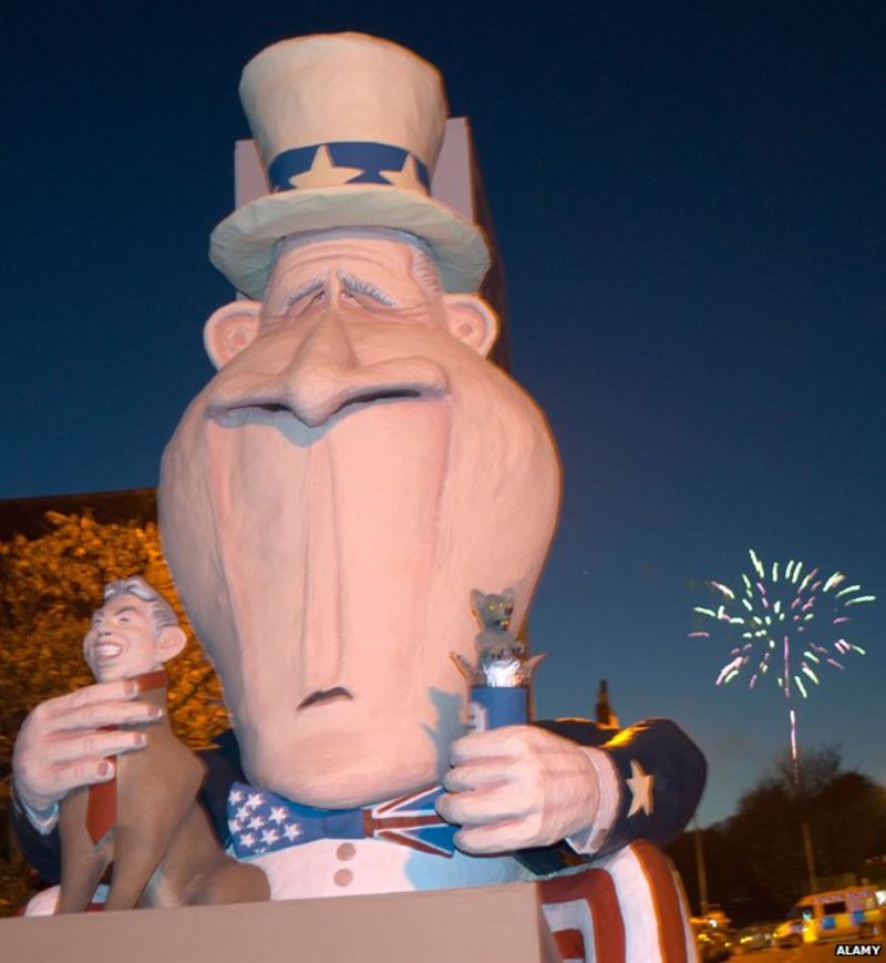 Notable effigies from Lewes's Bonfire Nights - BBC News