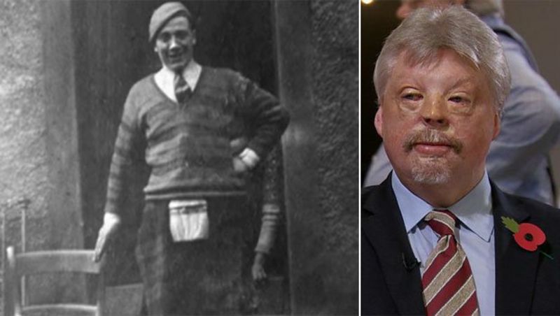 Simon Weston learns of grandfather's history in two wars - BBC News