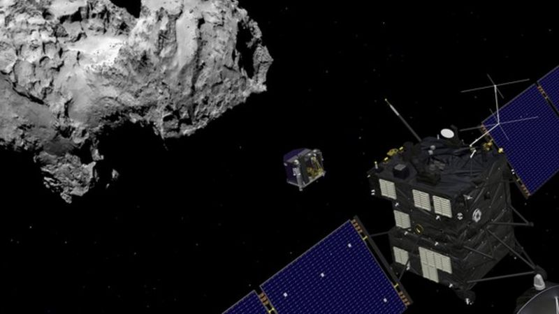 Rosetta mission: Robot making historic descent to comet - BBC News