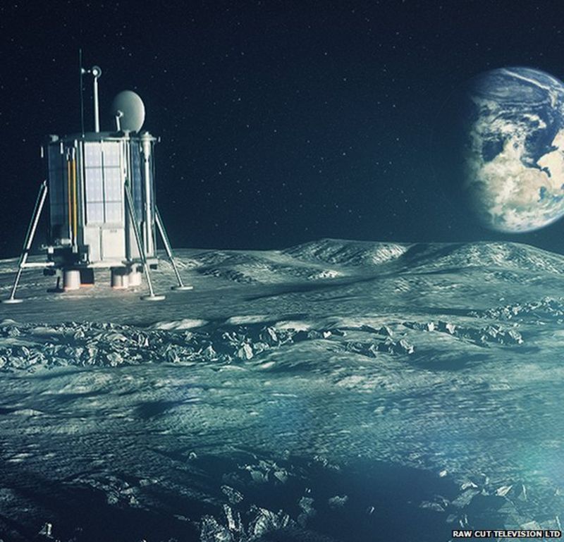 UK 'to lead moon landing' funded by public contributions - BBC News
