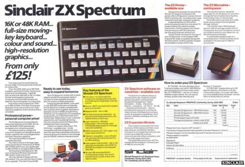 Syntax era: Sir Clive Sinclair's ZX Spectrum revolution - BBC News