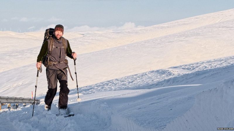 New Lowther Hills ski resort: First snow at Wanlockhead - BBC News