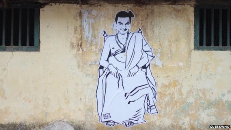 India's 'Banksy' behind provocative graffiti - BBC News