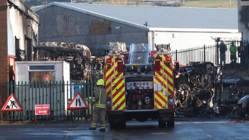Merthyr coaches fire investigation continues - BBC News