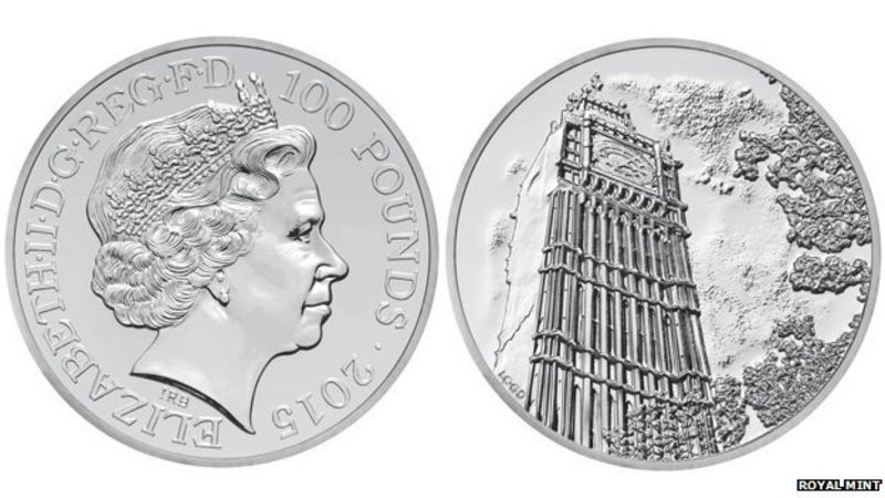 Royal Mint makes £100 coin featuring Big Ben clock tower - BBC News