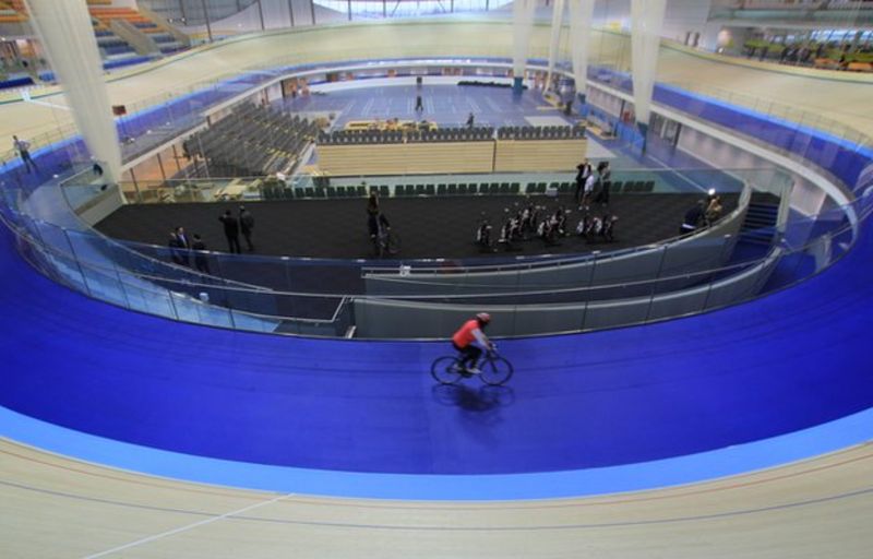 Derby Arena: First look inside delayed velodrome - BBC News