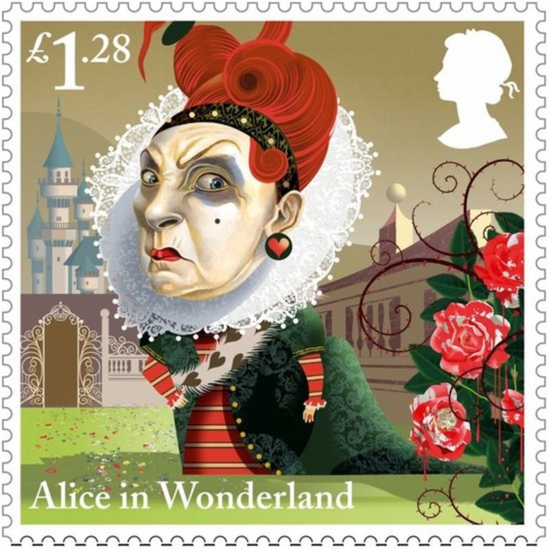 Alice in Wonderland 150th anniversary stamps issued - BBC News