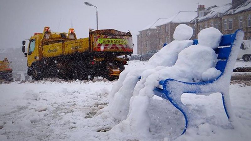 In pictures: Snowfall across Scotland - BBC News