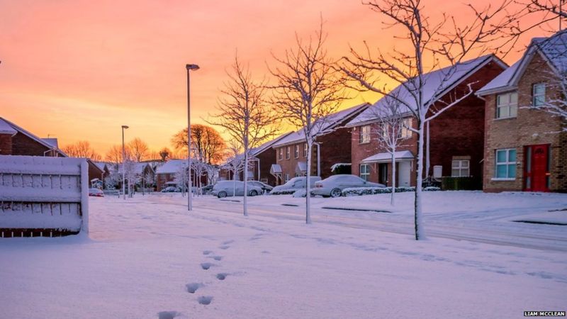In pictures: Snowfall across Northern Ireland - BBC News