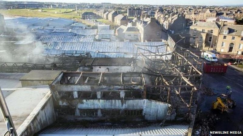 Peterhead fish factory blaze 'destroyed' main areas - BBC News