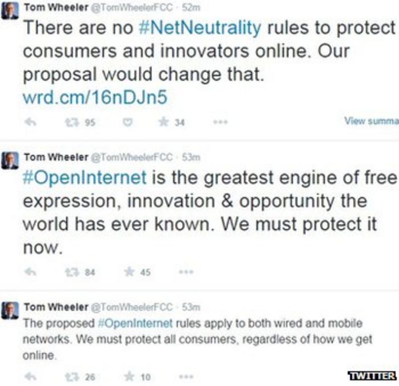 Net neutrality set to be defended by US regulator - BBC News