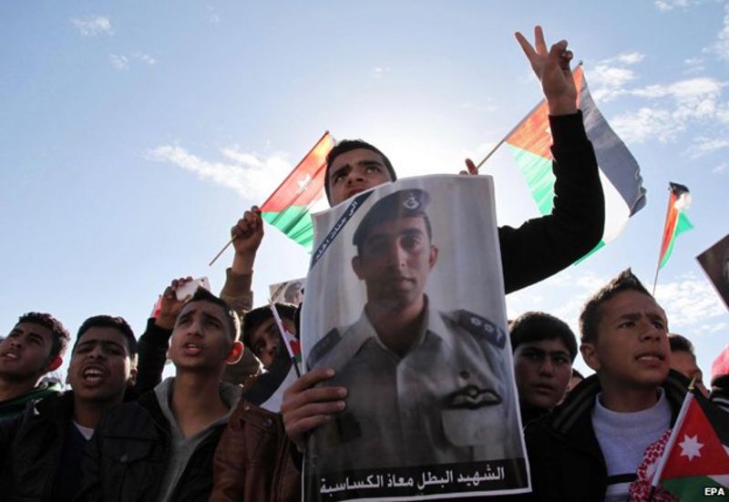 The brutal killing that hardened Jordan's hearts against IS - BBC News