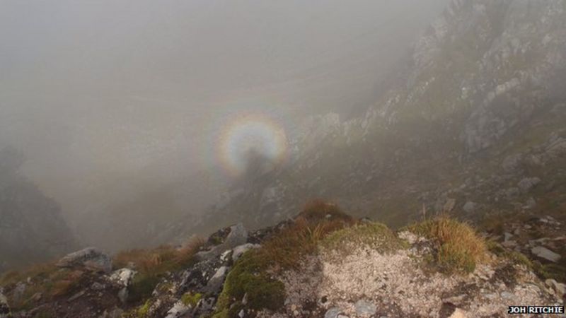 Shades of grey: What is the brocken spectre? - BBC News