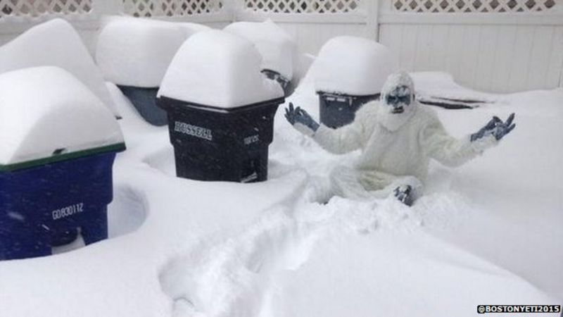10 weird things Americans are doing in the snow - BBC News