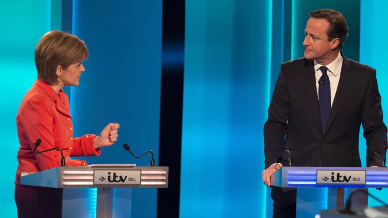 Election TV debate: Leaders clash over NHS, cuts and immigration - BBC News