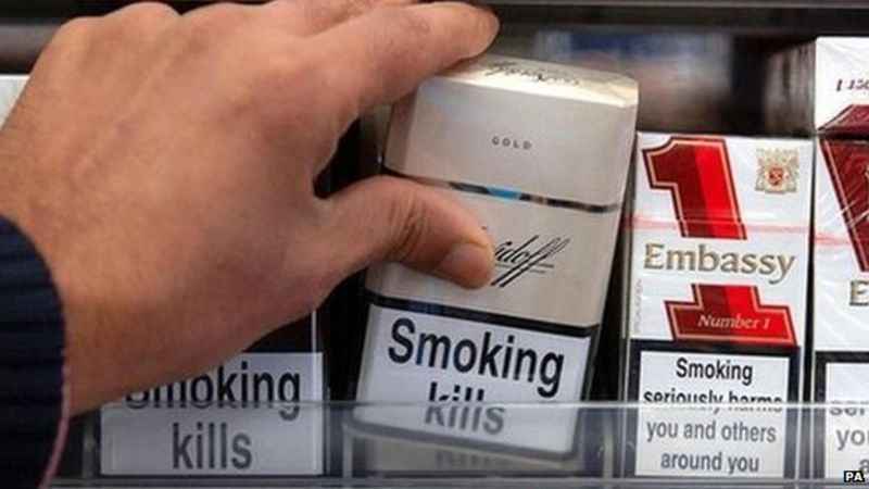 Tobacco display ban comes into force for small traders - BBC News