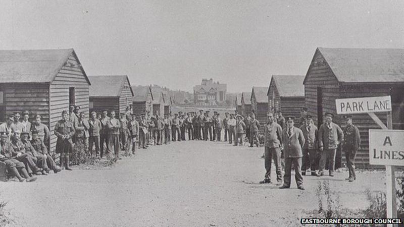 WW1: Eastbourne camp where war wounded got better to fight - BBC News