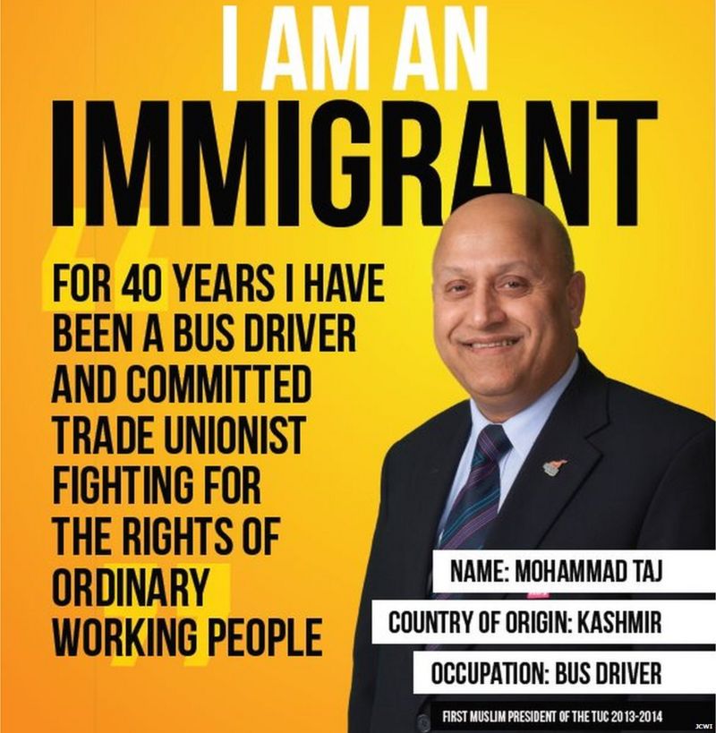 Pro-immigration poster campaign launches across the UK - BBC News