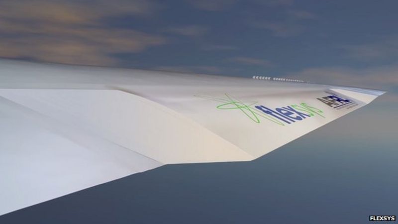 Nasa unveils shape-changing bird-like plane wing - BBC News