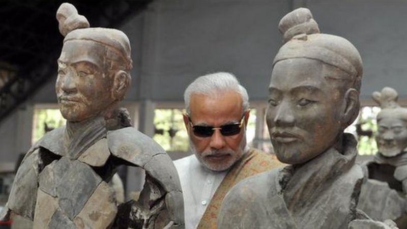 The dressing up of Narendra Modi - BBC News