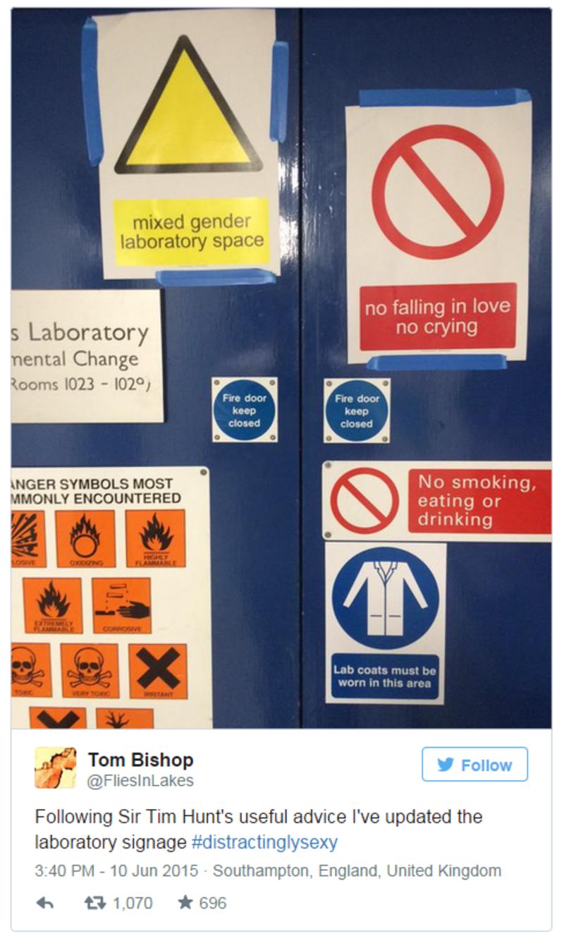 Female scientists post 'distractingly sexy' photos - BBC News