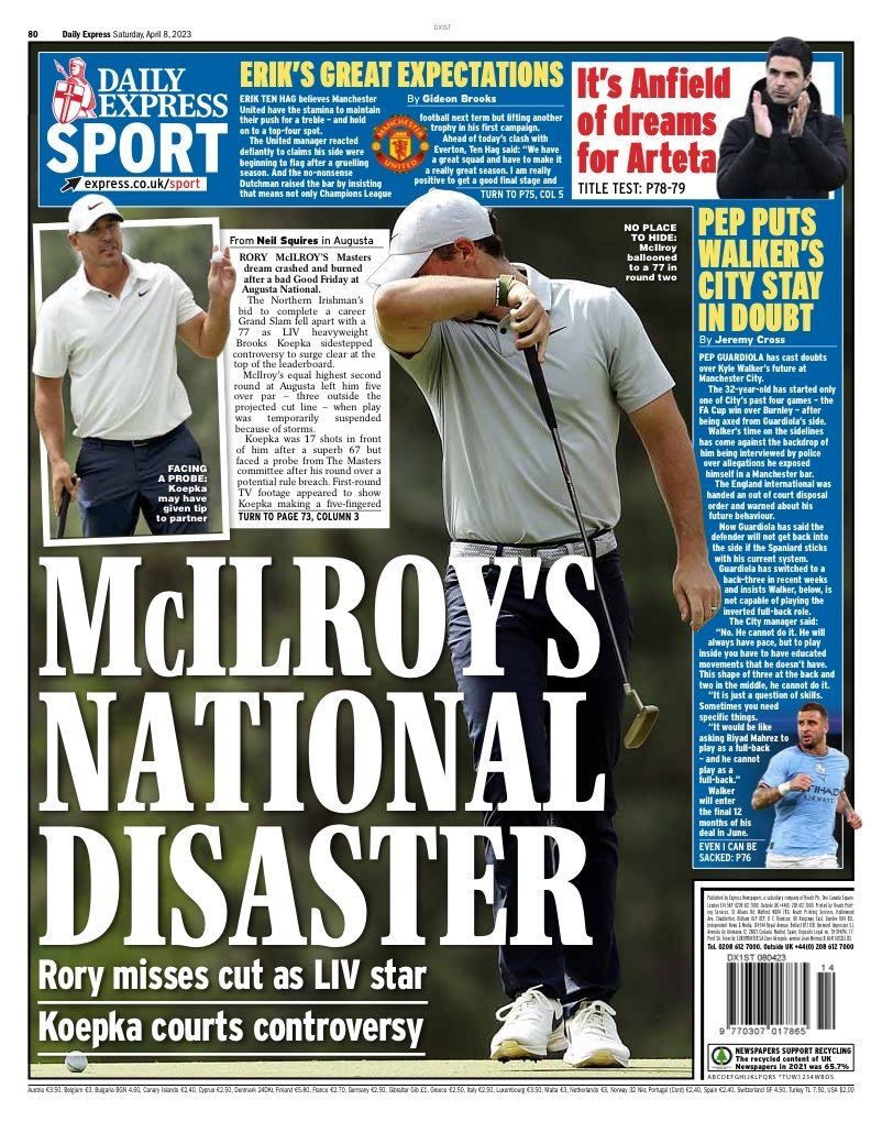 Saturday's back pages - BBC Sport