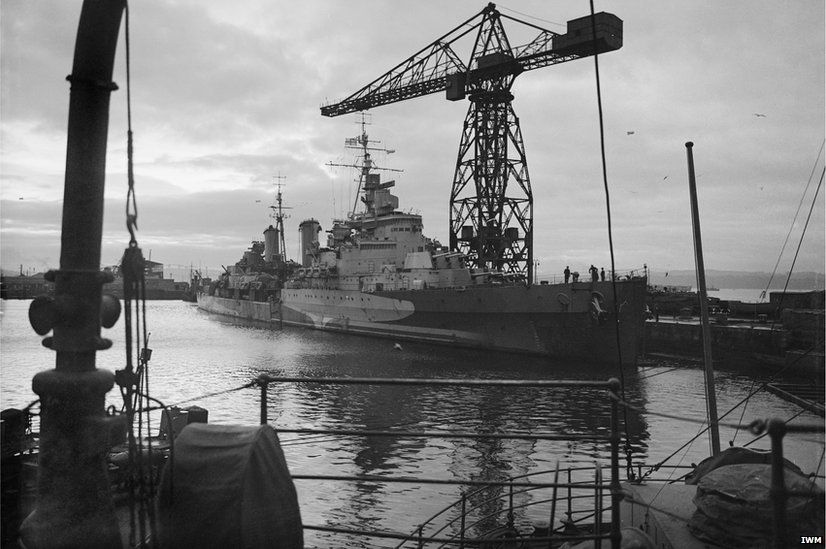In pictures: HMS Belfast at 75 - BBC News