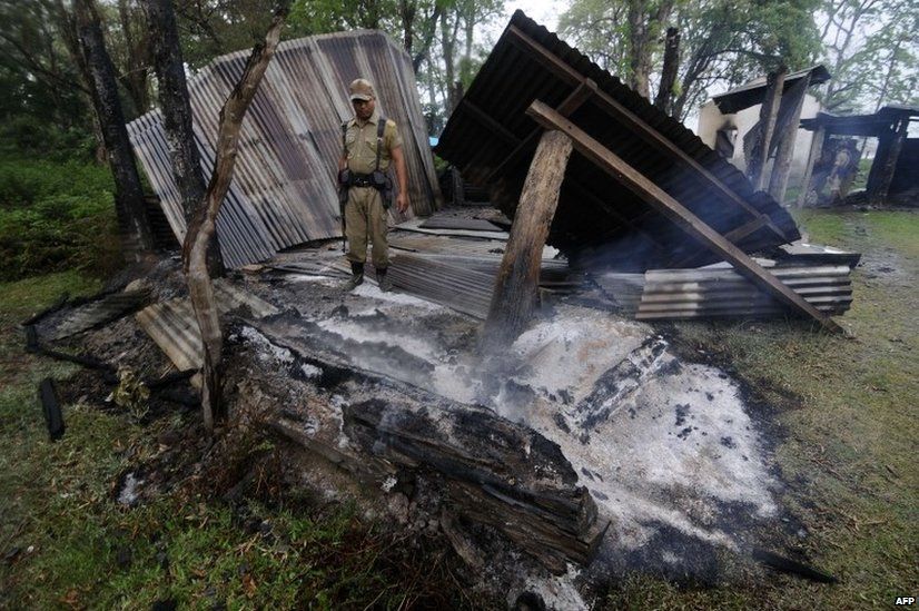 In pictures: Assam violence - BBC News