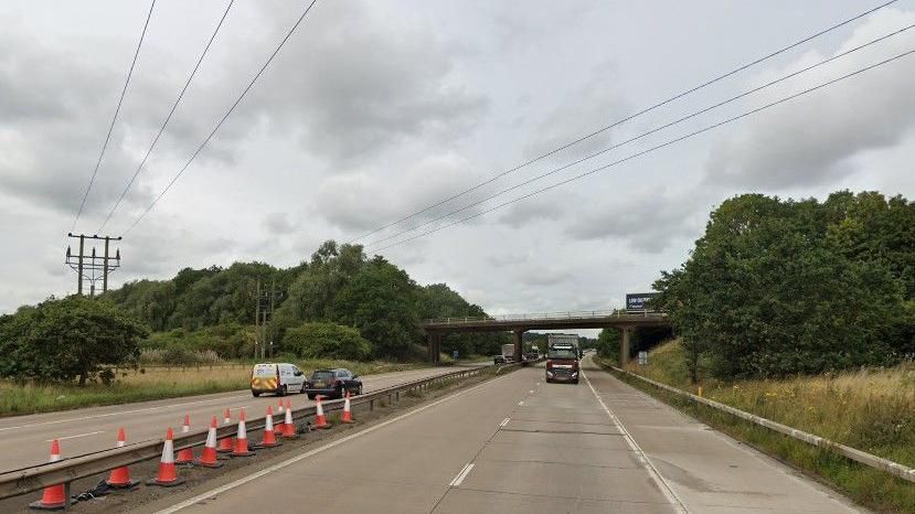 Car driver killed in M54 crash with lorry near Brewood - BBC News