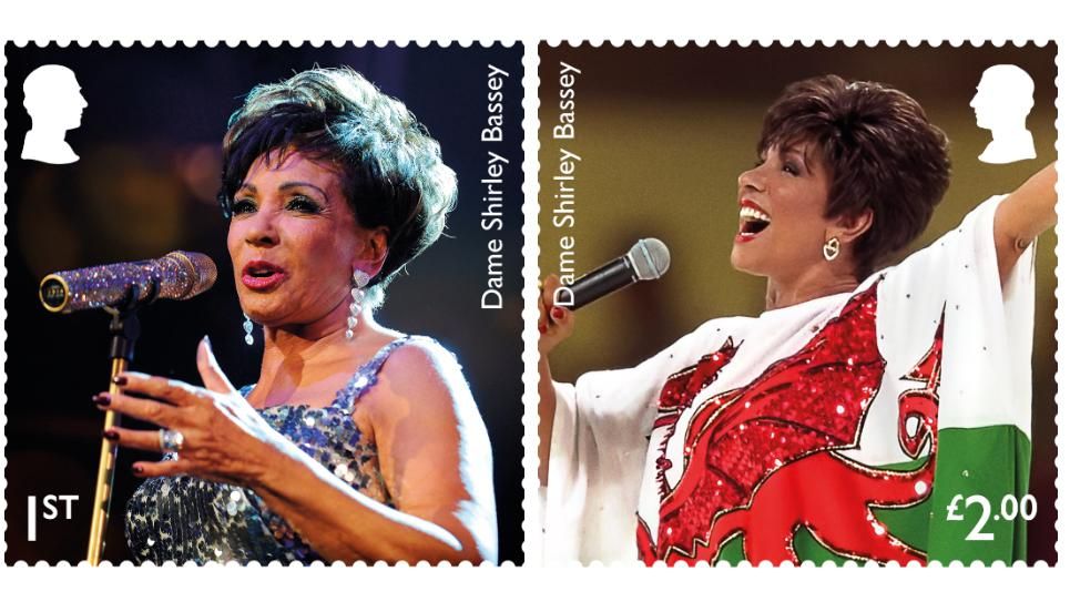 Dame Shirley Bassey stamps celebrate singer's 70-year career - BBC News